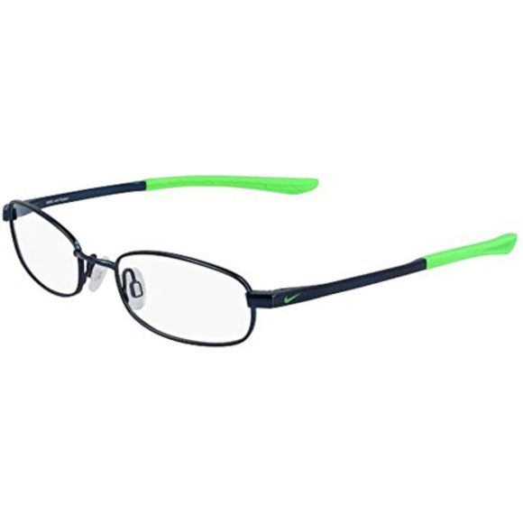 Nike | Accessories | New Kids Nike 464 46 Navy Rage Green Eyeglasses ...